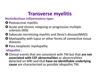 Acute transverse myelitis | PPTX