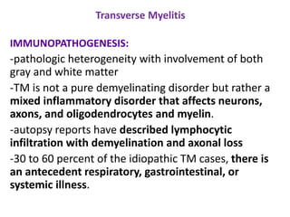 Acute transverse myelitis | PPTX