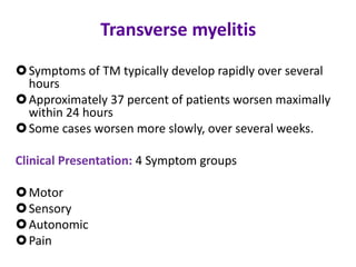 Acute transverse myelitis | PPTX