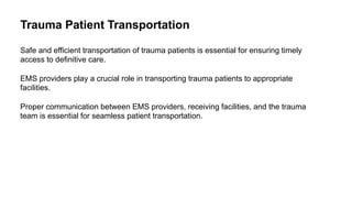 ACUTE TRAUMA LIFE SUPPORT IN MEDICINE PPT | PPTX