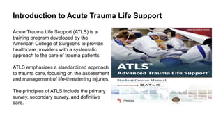 ACUTE TRAUMA LIFE SUPPORT IN MEDICINE PPT | PPTX