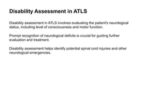 ACUTE TRAUMA LIFE SUPPORT IN MEDICINE PPT | PPTX