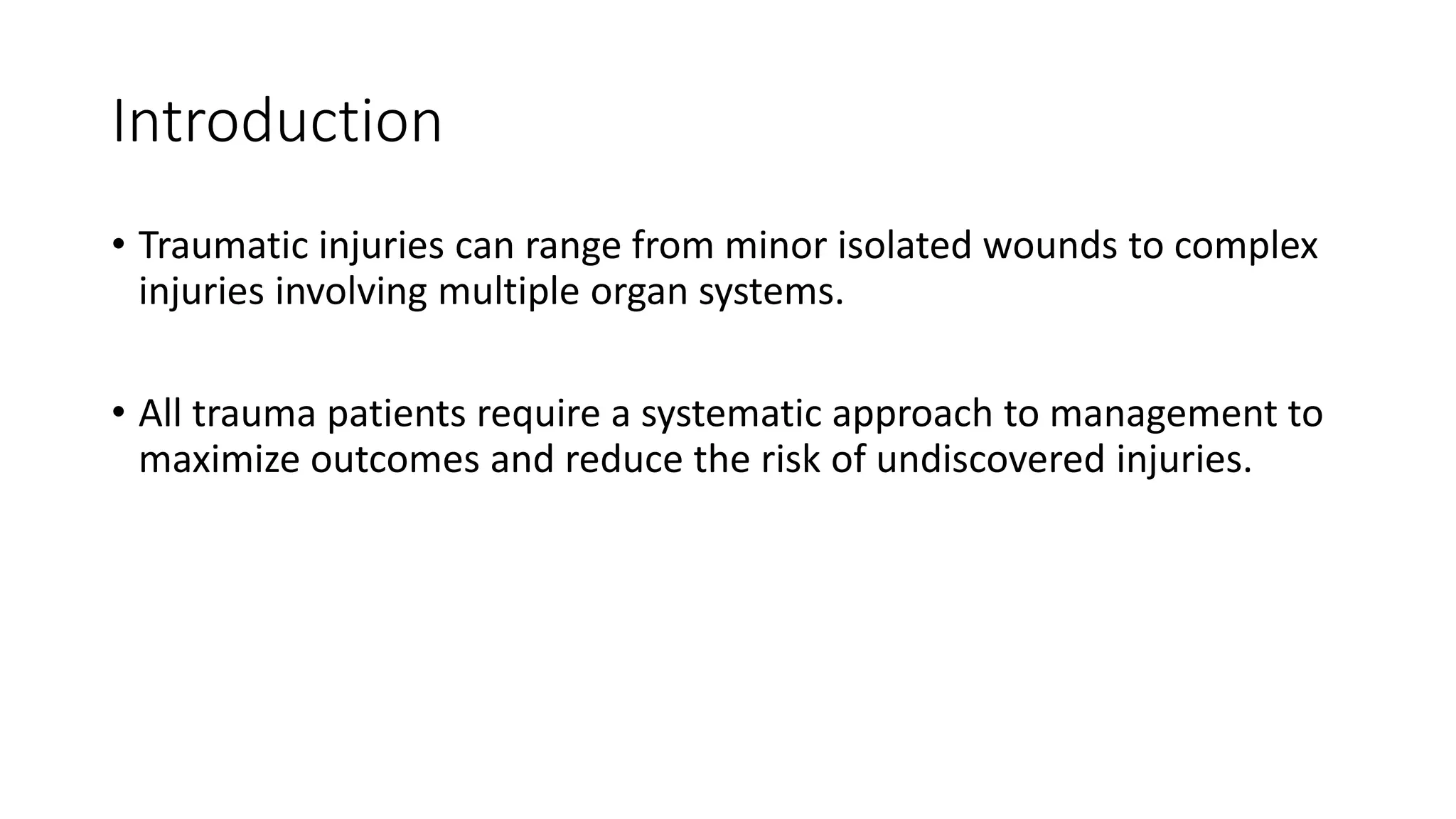 Acute trauma management | PPTX
