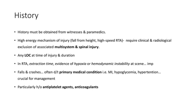 ACUTE TRAUMATIC BRAIN INJURY - PRESENTATION AND MANAGEMENT | PPTX ...