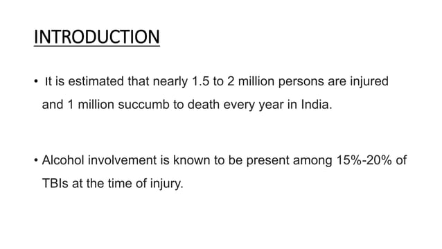 ACUTE TRAUMATIC BRAIN INJURY - PRESENTATION AND MANAGEMENT | PPTX ...