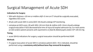 ACUTE TRAUMATIC BRAIN INJURY - PRESENTATION AND MANAGEMENT | PPTX