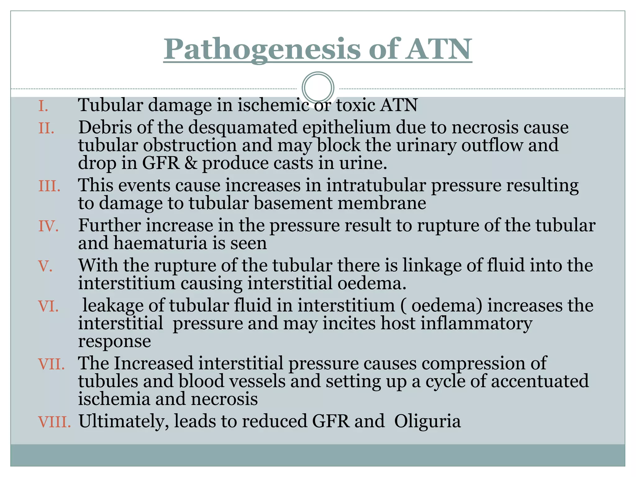 Acute Tubular Necrosis | PPTX