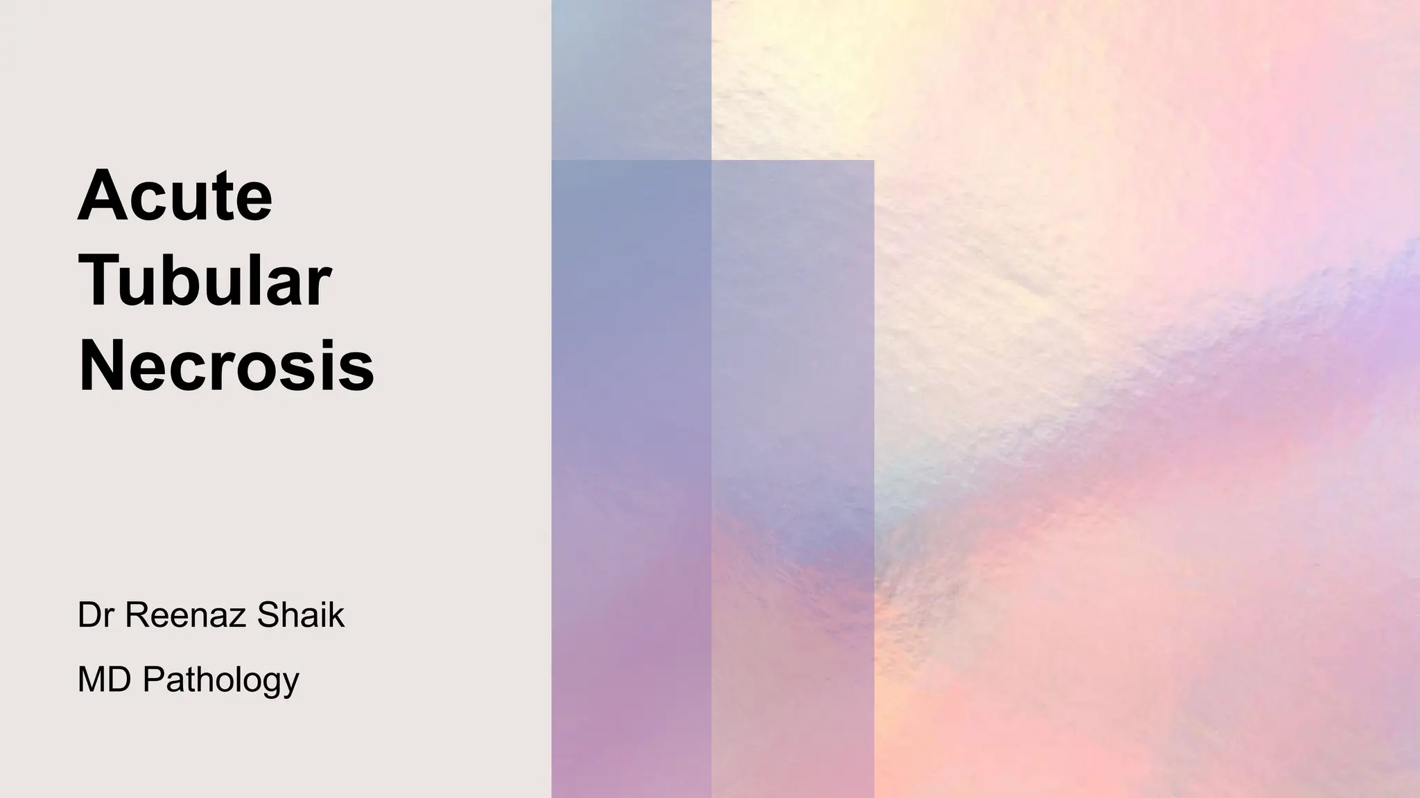 Acute Tubular Necrosis - Ischemic and Toxic ATN | PPTX