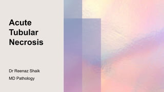 Acute Tubular Necrosis - Ischemic and Toxic ATN | PPTX