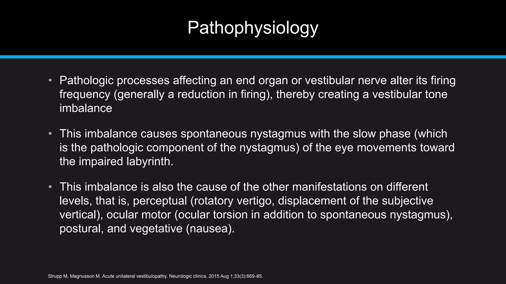 Acute Unilateral Vestibulopathy | PPTX