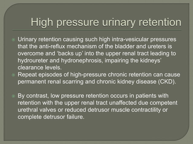 Acute Urinary Retention.pptx | Digestive Disorders | Diseases and ...