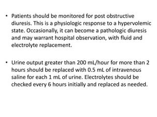 Acute urinary retention mgt | PPTX