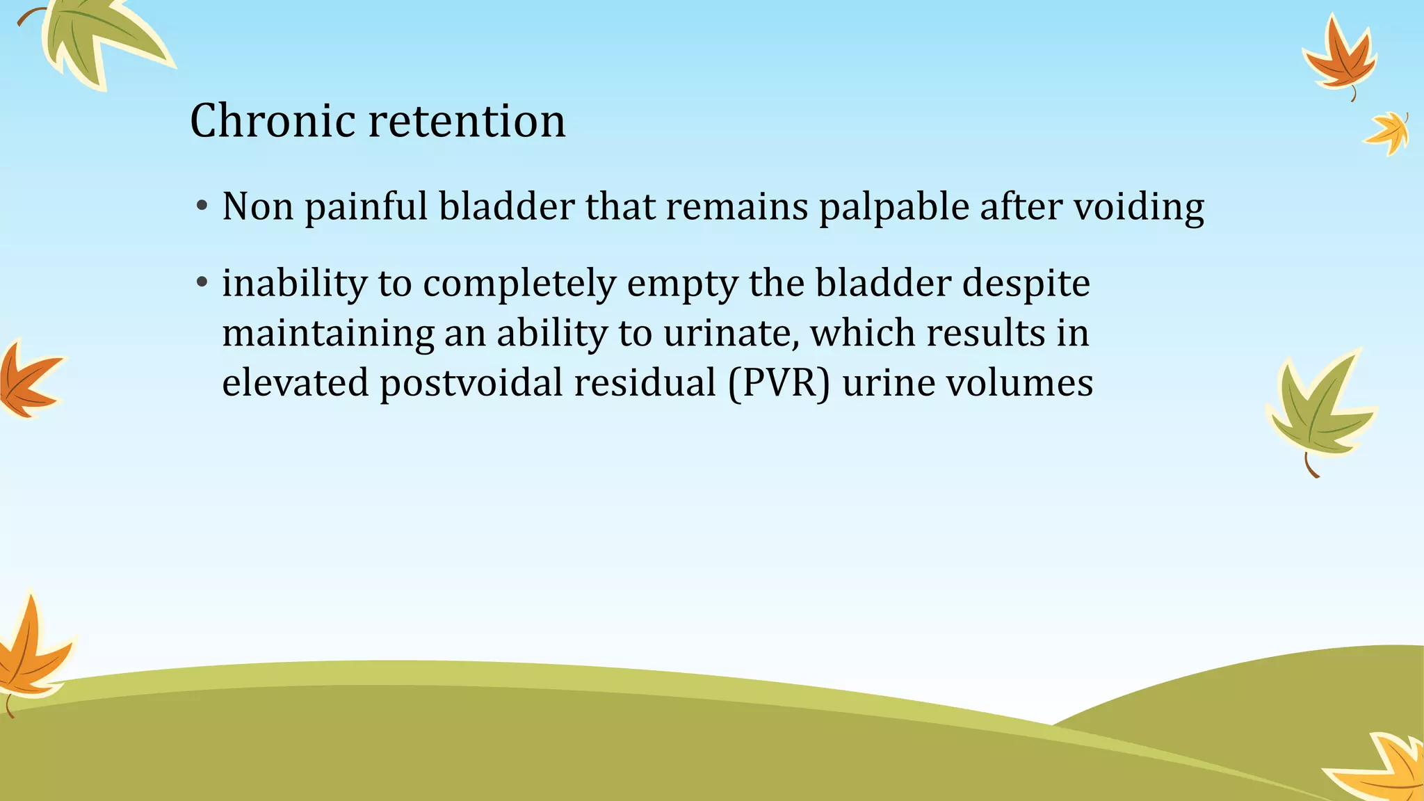 Urine Retention | PPTX