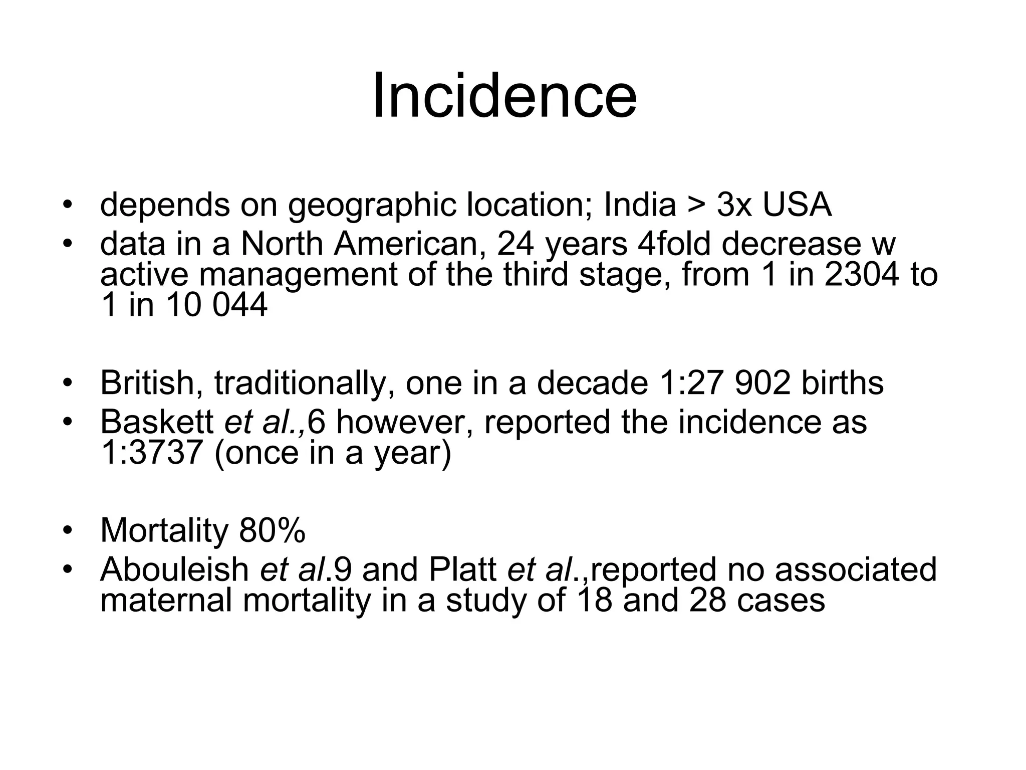 Acute uterine inversion | PPT