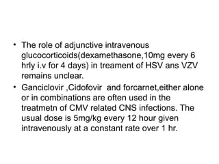 ACUTE VIRAL ENCEPHALITIS- clinical features and management | PPT