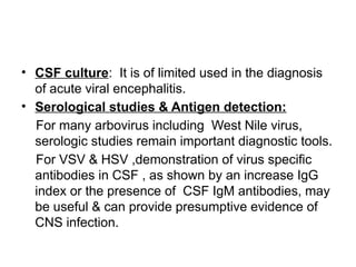 ACUTE VIRAL ENCEPHALITIS- clinical features and management | PPT