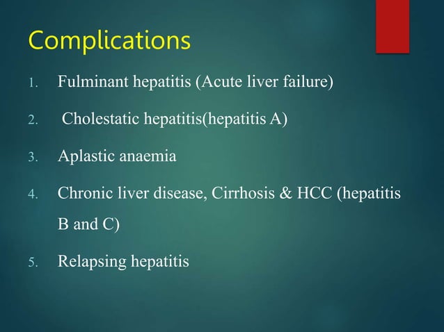 ACUTE VIRAL HEPATITIS and its Complications.ppt | Infectious Diseases ...