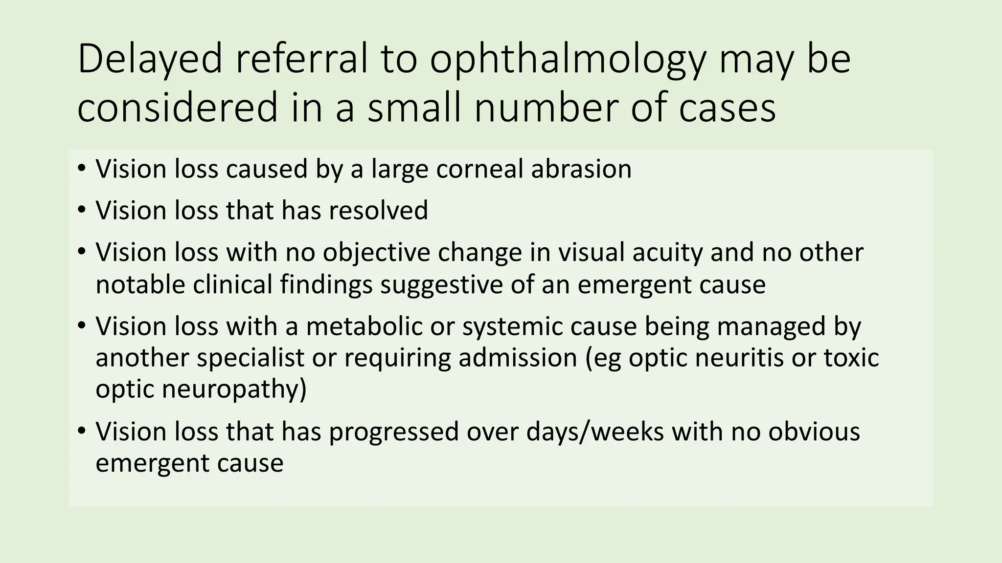 acute vision loss cme with case presentation 15022024 | PDF