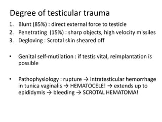 Acute vs chronic scrotal swelling | PPTX