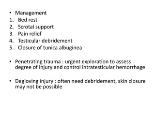 Acute vs chronic scrotal swelling | PPTX