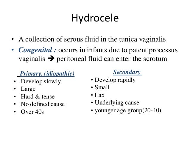 Acute Vs Chronic Scrotal Swelling