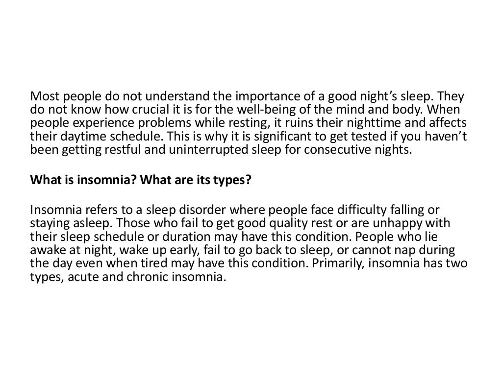 Acute vs chronic insomnia Definition, symptom, and causes.pptx