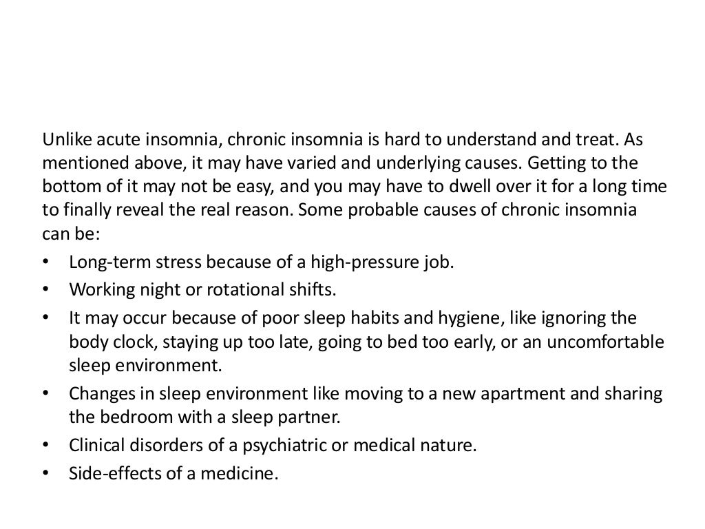 Acute vs chronic insomnia Definition, symptom, and causes.pptx