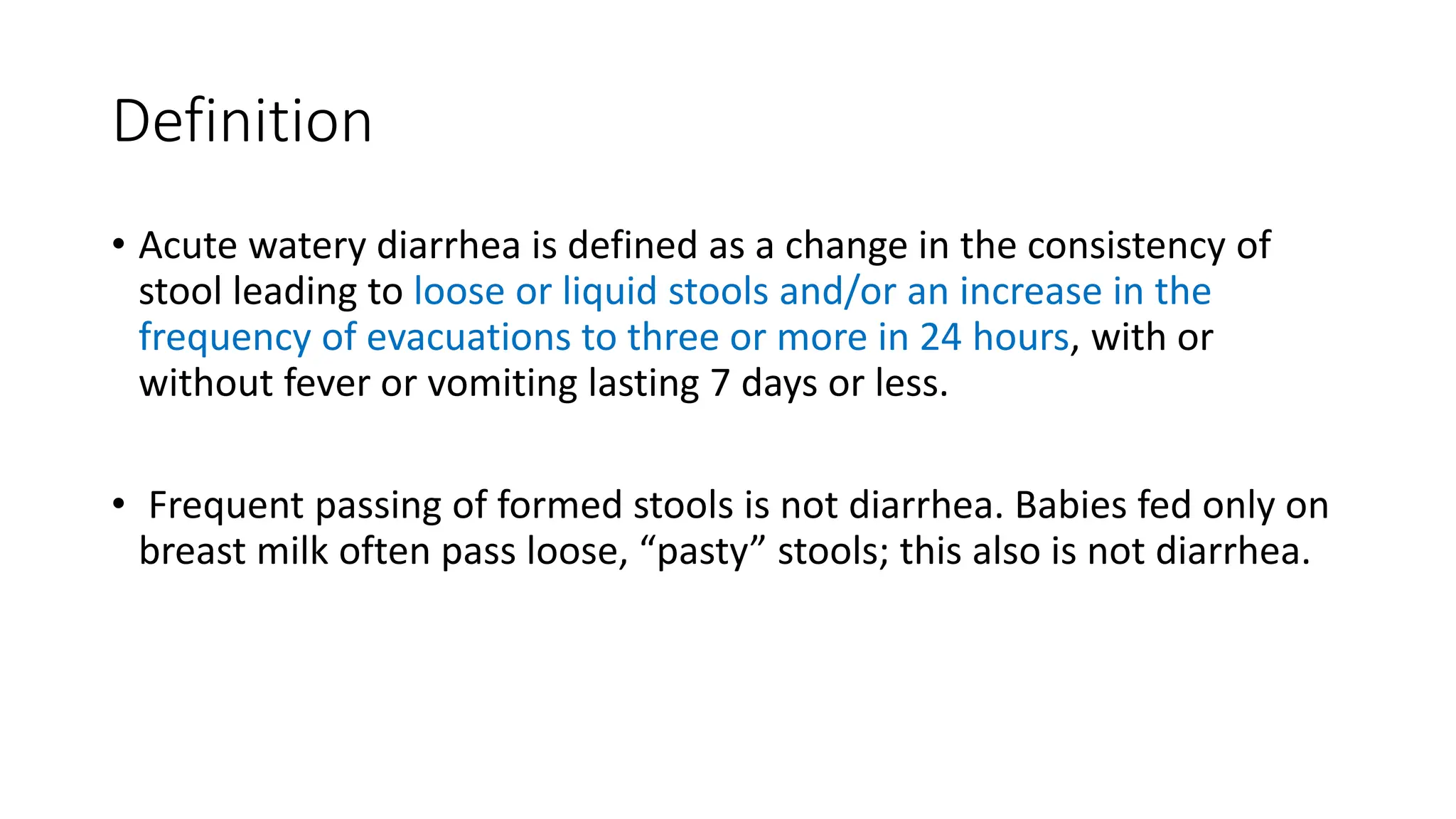 Acute Watery Diarrhea check out this ppt | PPT