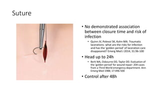 Acute & Traumatics wounds - Infectious risk | PPTX