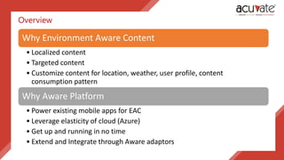 Acuvate aware platform | PPTX