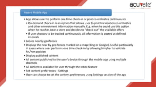 Acuvate aware platform | PPTX