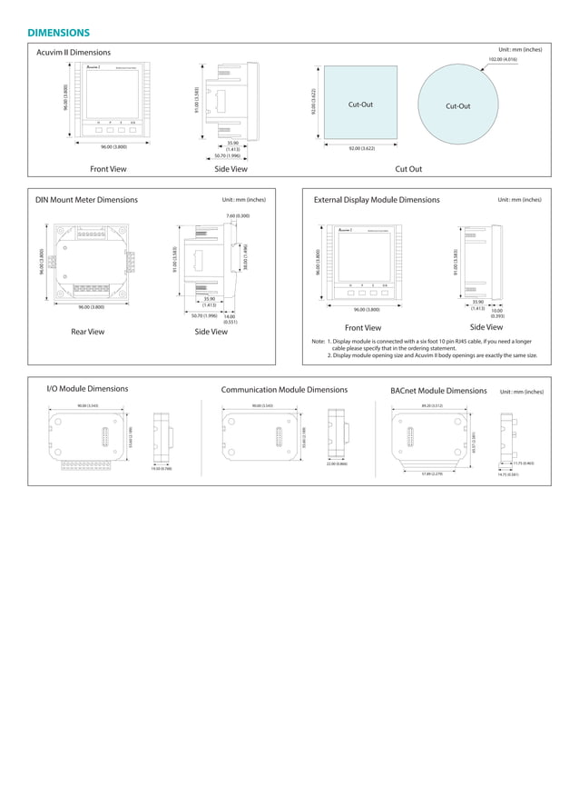 Acuvim ii-series-brochure-1040 e1303 | PDF
