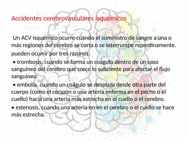 Accidente Cerebro Vascular actualización | PPTX