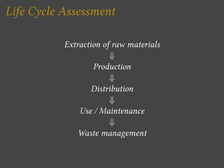 Life Cycle Assessment (LCA) | PDF