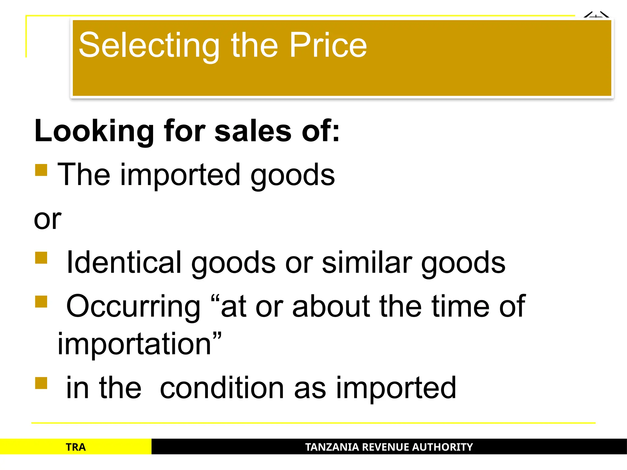 ACV - PGDT - IV - Method 2. Goods Valuation Methods | PPT