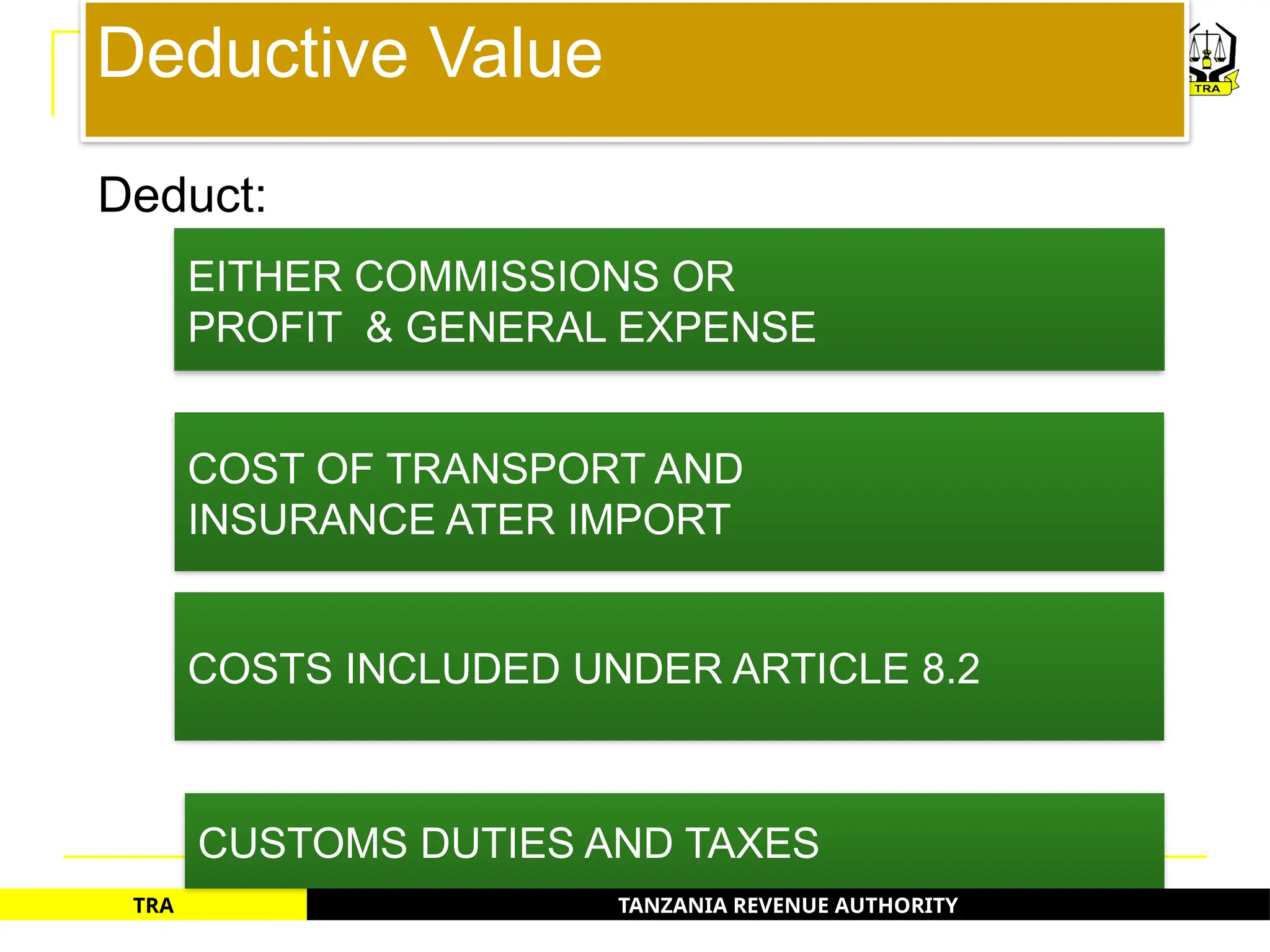ACV - PGDT - IV - Method 2. Goods Valuation Methods | PPT