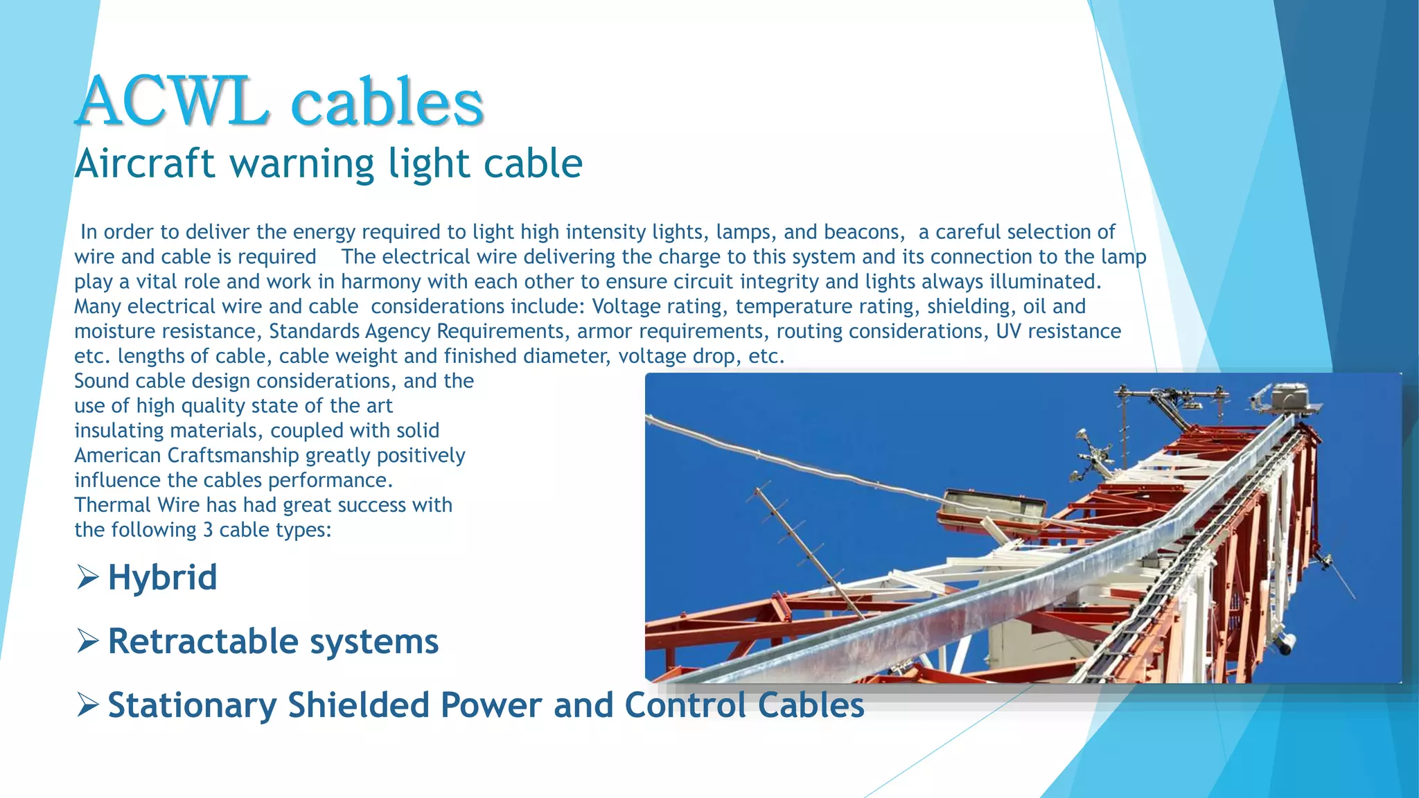 Aircraft Warning Light Cables | PPTX