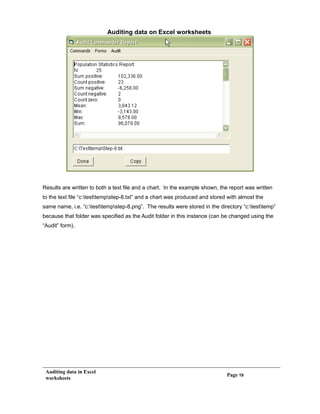 Audit Commander Worksheet Analyzer | PDF