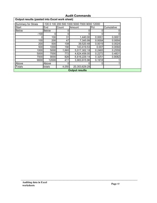 Audit Commander Worksheet Analyzer | PDF