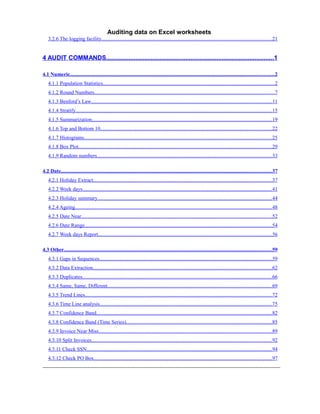 Audit Commander Worksheet Analyzer | PDF