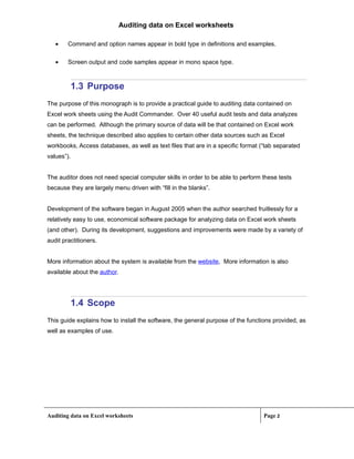 Audit Commander Worksheet Analyzer | PDF