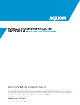 Acxiom corporate brochure 2010 | PDF