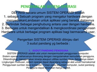 Pengenalan sistem operasi | PPT
