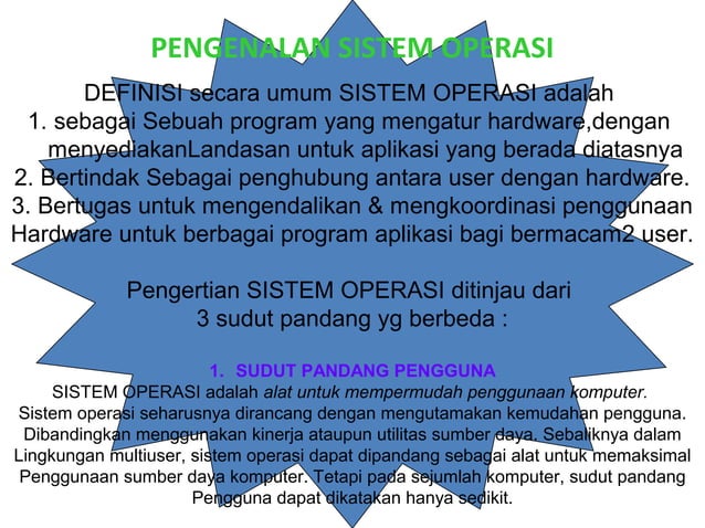 Pengenalan sistem operasi | PPT
