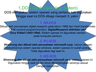 Pengenalan sistem operasi | PPT