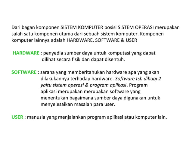 Pengenalan sistem operasi | PPT