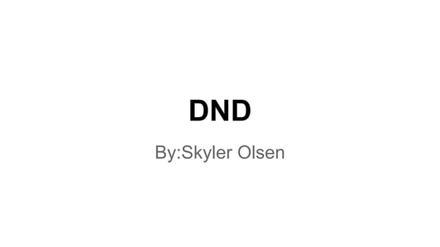 Dnd | PPTX | Arms & Ammunition | Sensitive Topics