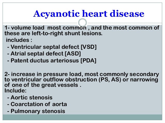 Acyanotic heart-disease