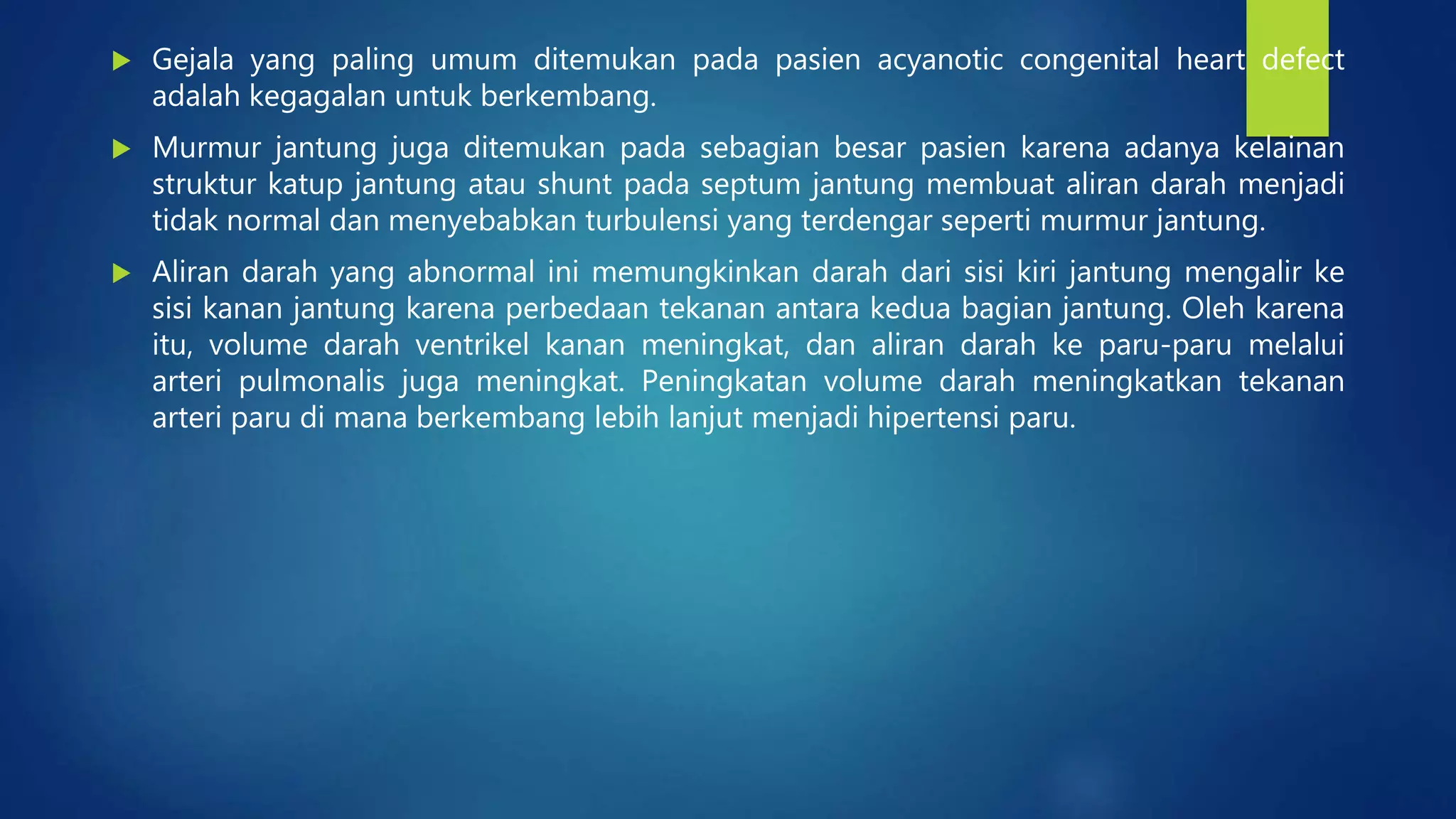 Acyanotic congenital heart defect | PPTX