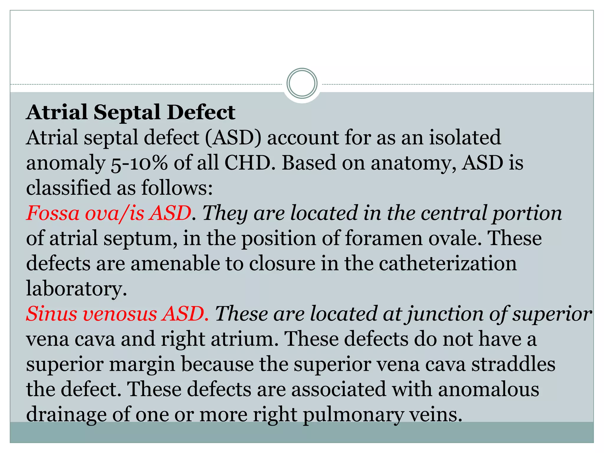 Acyanotic congenital heart defects | PPTX
